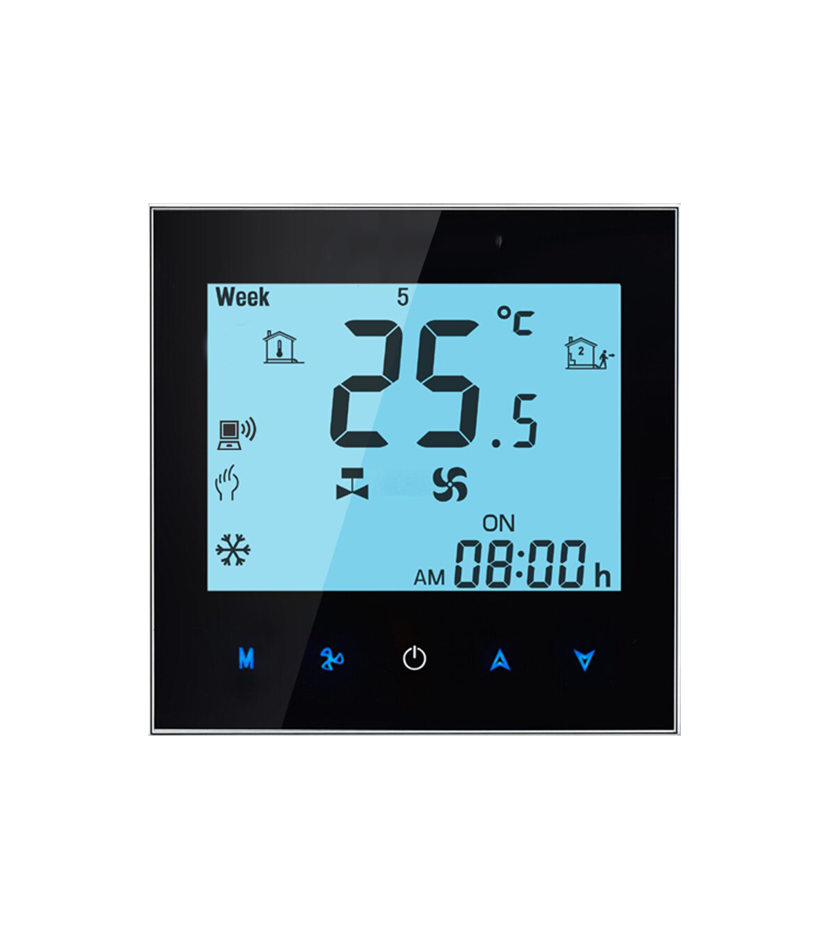 Termostat cu Modbus T-SHOV TF-701/M pentru Ventiloconvector 2 tevi